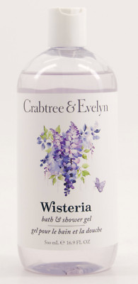 CRABTREE & EVELYN Wisteria BODY Wash 500ml Floral Spring Summer Scent ...