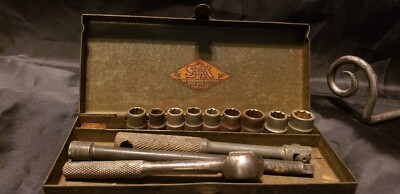 Vintage S-K Tools The Sherman- Klove Co. socket set 1/4" dr. made in ...