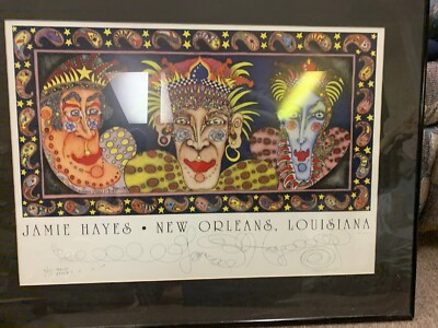 New Orleans, Louisiana - Signed Jamie Hayes Painting Artwork 1992 ...