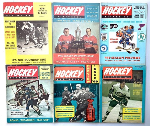 1959 to 1975 Complete Set of Hockey Pictorial NHL Season Preview ...