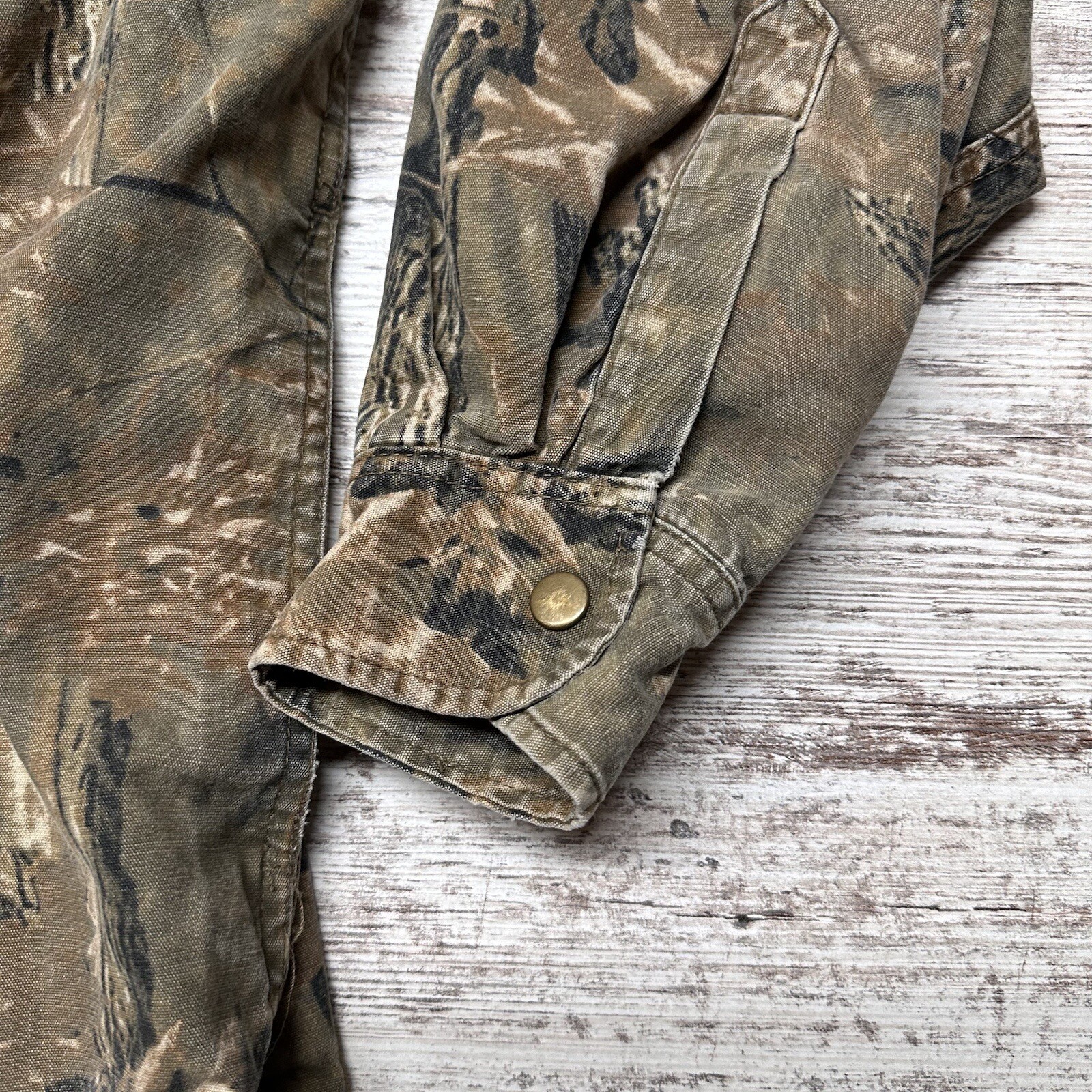 Faded Glory Jacket Mens Small Camouflage Camo Hooded Full Zip ...