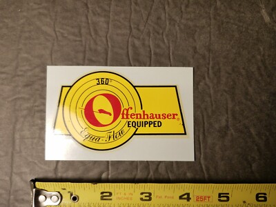 OFFENHAUSER 360 EQUA-FLOW VINTAGE AUTOMOTIVE DRAG RACING DECAL ...
