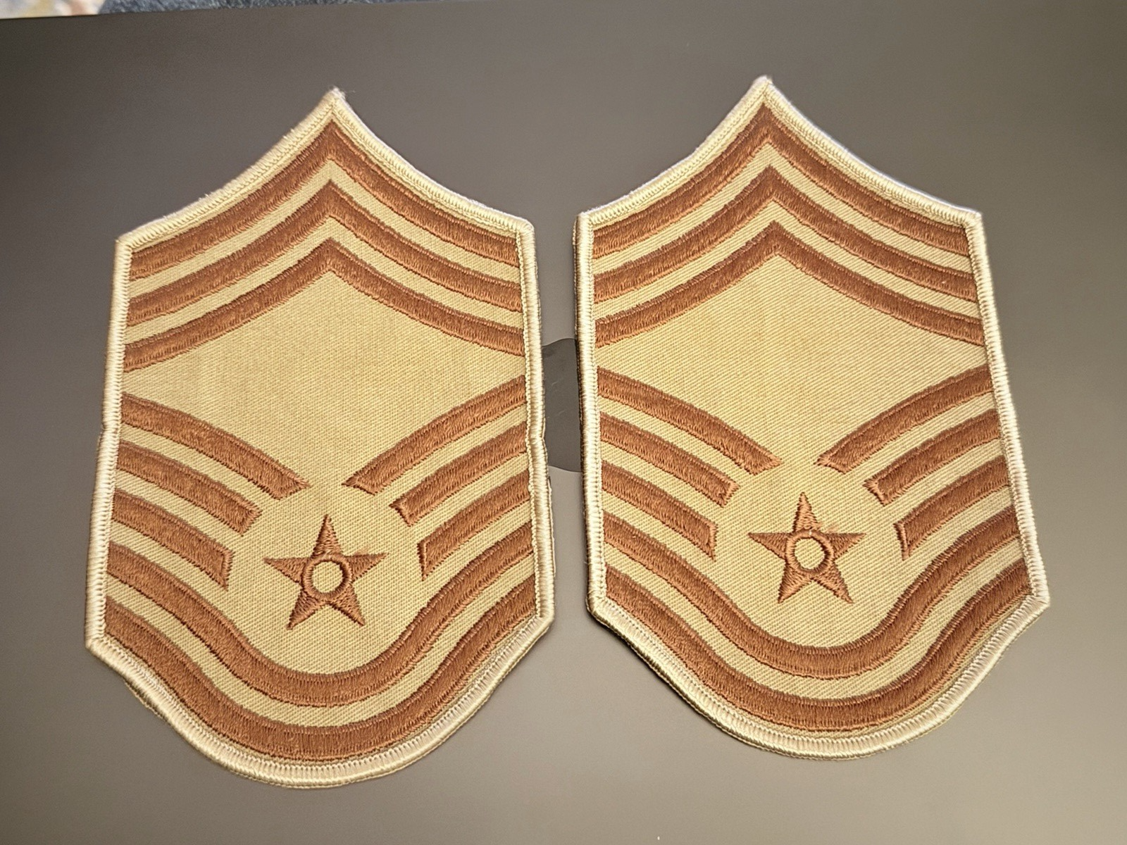 Set of 2 USAF Air Force E-9 DCU Desert Camo NEW Chief Master Sergeant ...