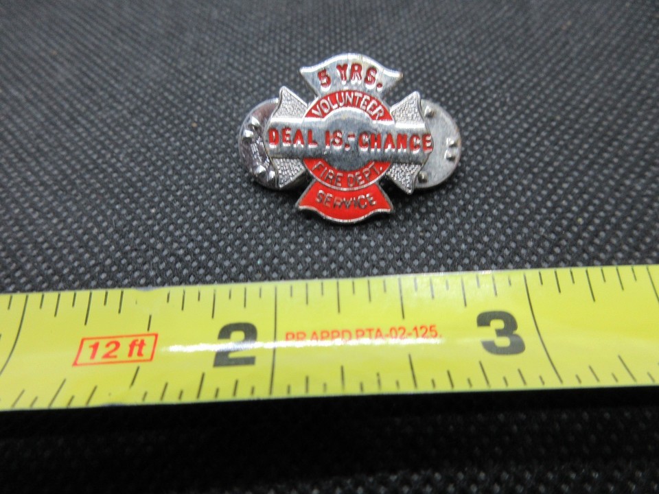 Deal Island Chance volunteer Fire Department Lapel Pin Badge | eBay