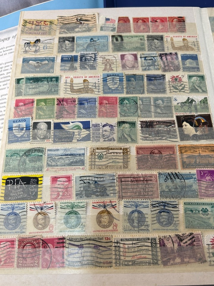 Pre-owned Stamp Collection, Liberty Stamp Album, Over 200 Stamps | eBay