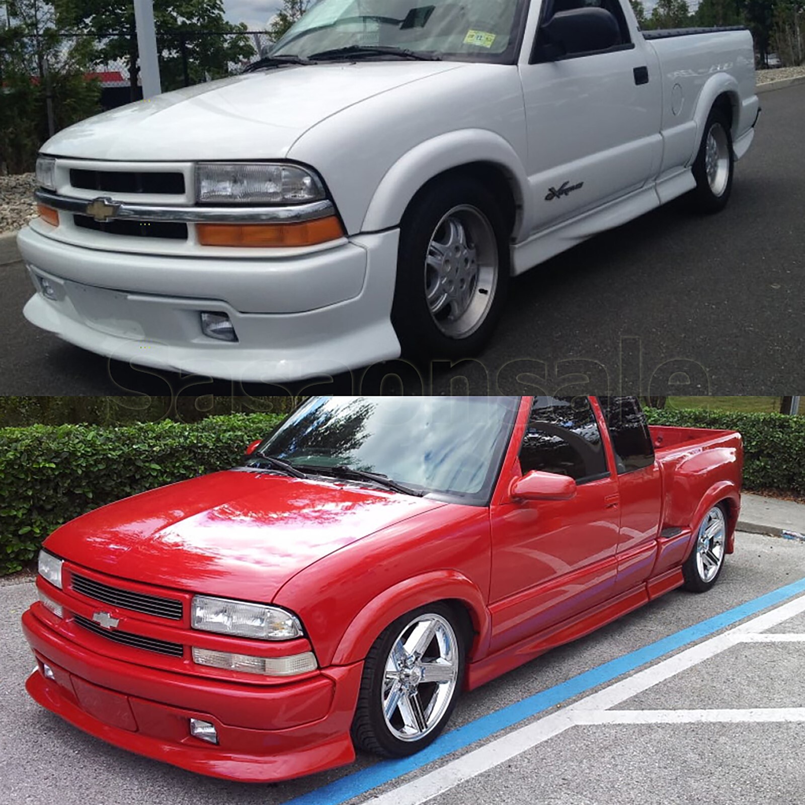 [SASA] Fit for 98-04 Chevrolet S10 Cab Pickup Xtreme PU Front Bumper ...