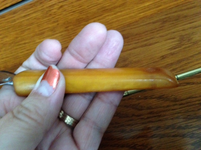 Vintage ANDROCK Bakelite Bullet Handle Icing Spreader Dessert Spatula ...