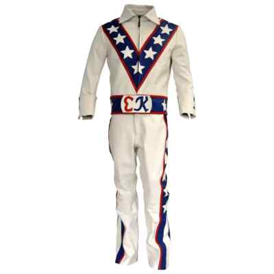 Halloween Costume Evel Knievel Daredevil Stuntman Motorbike Genuine ...