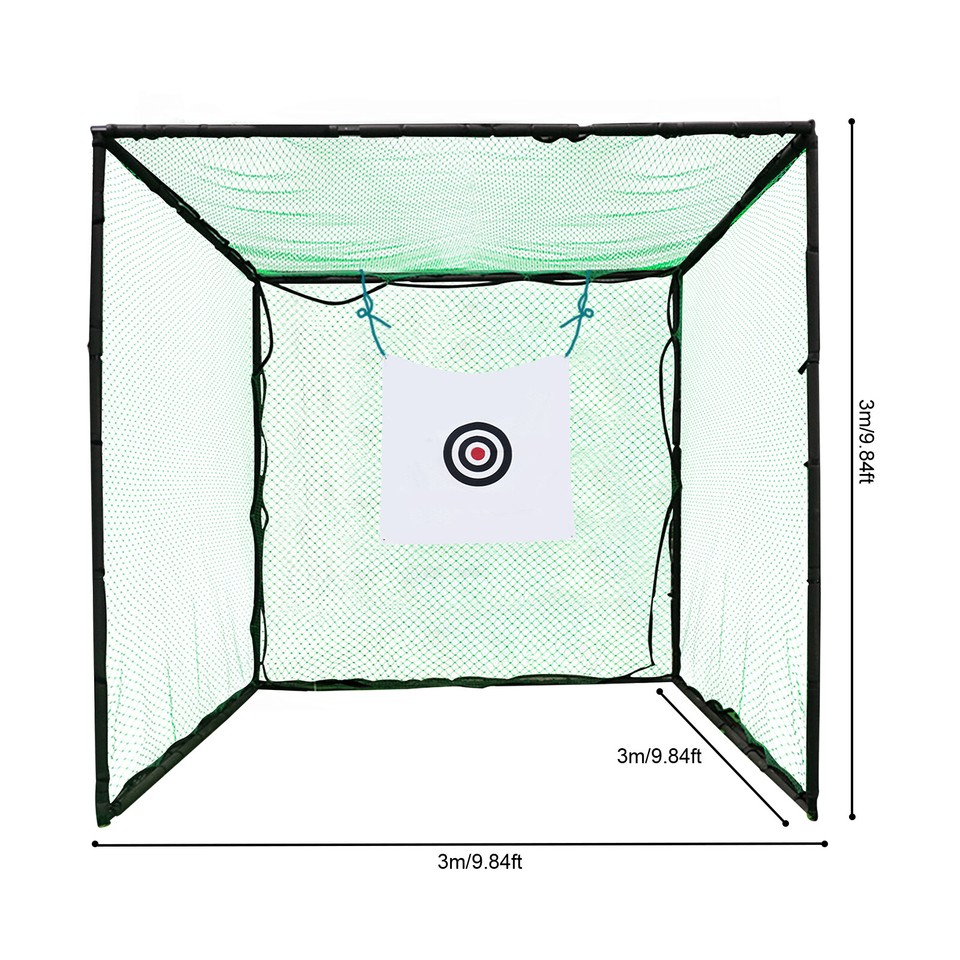 9.8ft Golf Practice Net Foldable Golf Hitting Cage Practice Net ...