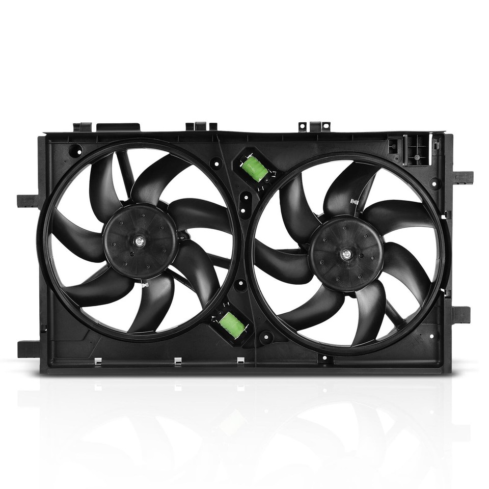 Dual Radiator Cooling Fan Assembly w/ Shroud for Buick Regal 2011-2012 ...