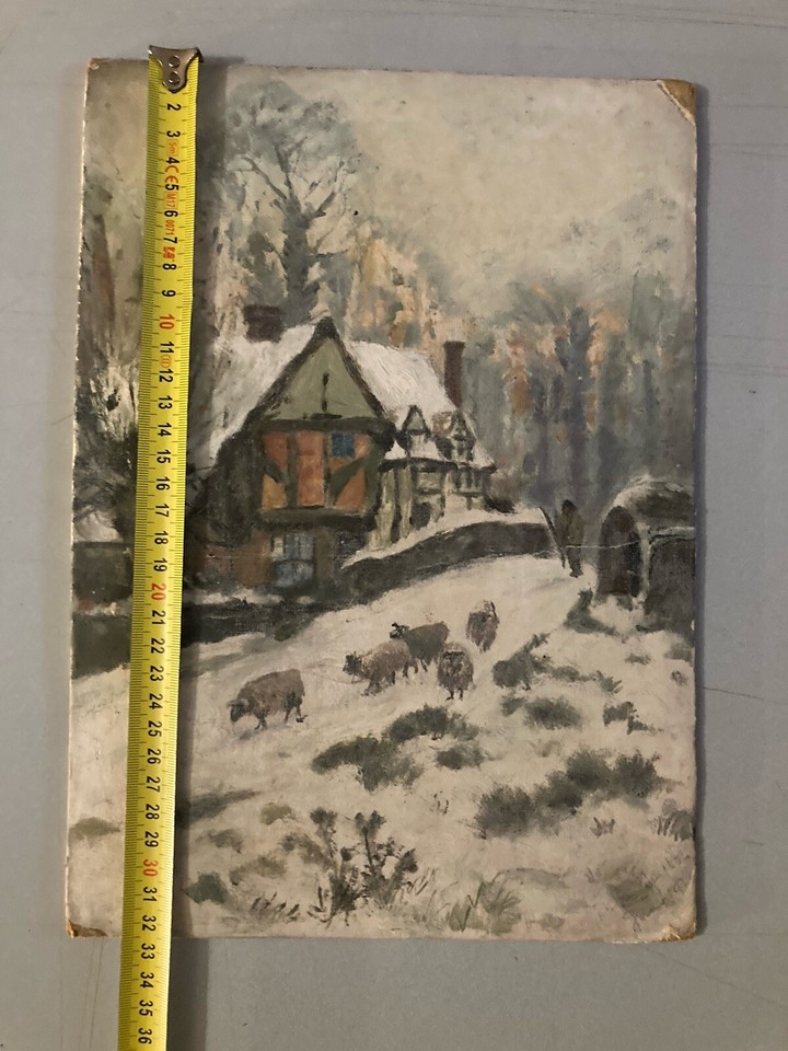 Oil Painting Panel Cardboard Landscape Impressionism Impressionist Art ...