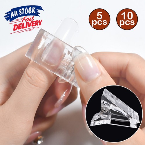 5/10PCS Builder Tool Clamps Nail Tips Clip Building Extension Quick for ...