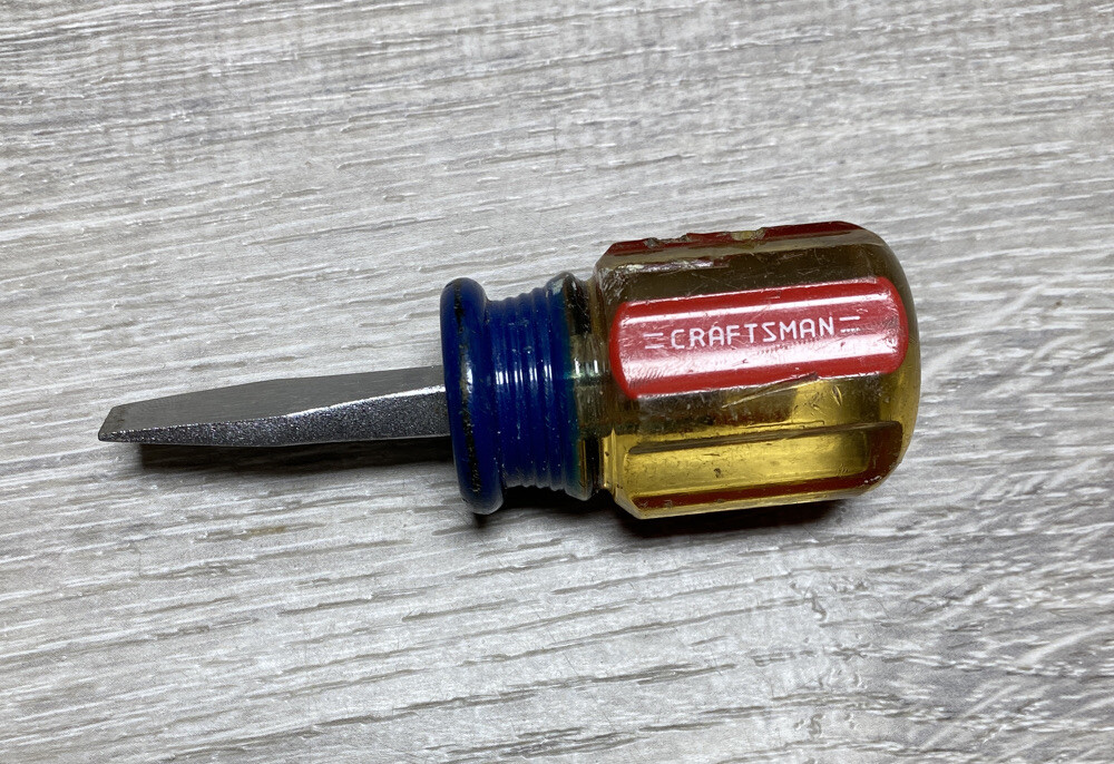 VINTAGE CRAFTSMAN STUBBY FLAT HEAD SCREWDRIVER 4151 x WF 1/4" | eBay