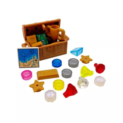 LEGO® Treasure Chest & Map & Jewels Coins Minifigure Pirate Furniture ...