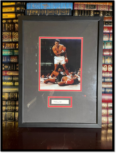MUHAMMAD ALI SIGNED Over Liston Iconic Photo PSA/DNA COA Mint Framed | eBay