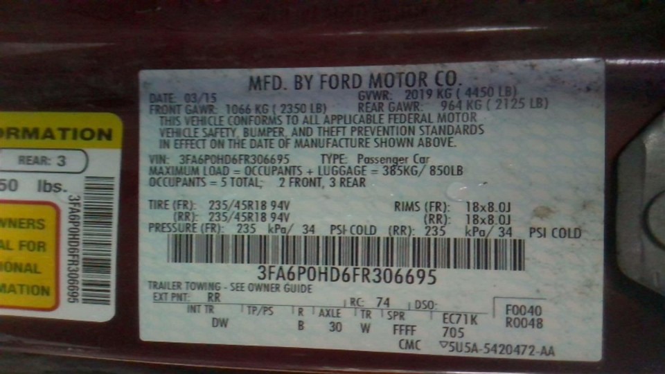 Audio Equipment Radio Control Panel ID ES7T-18E243-DB Fits 14-15 FUSION ...