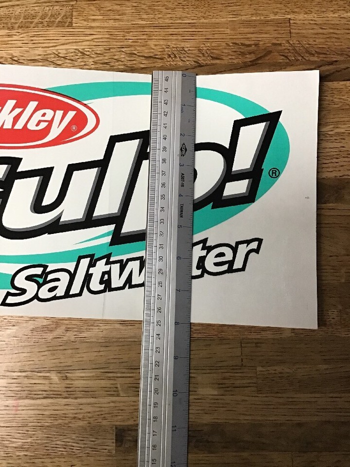 Extra Large Berkley Gulp! Decal Sticker ,Kayak Canoe Truck Bass Boat RV ...