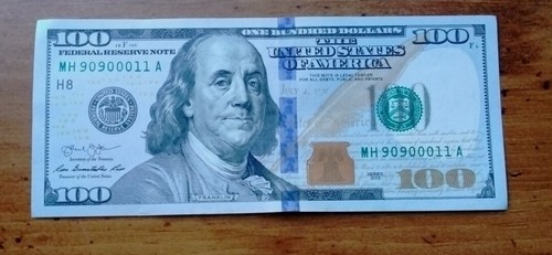 One Hundred Bill 2013 Fancy Serial Number Trinity | eBay