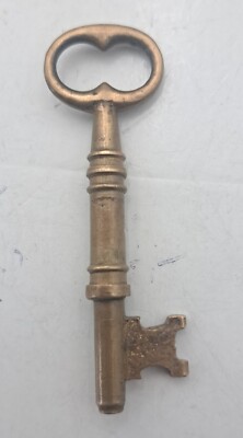Antique / Vintage Brass Victorian Skeleton Key Door Lock Door Hardware ...