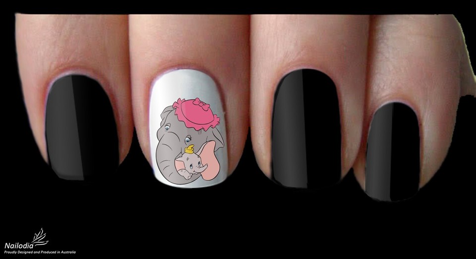 Dumbo Nail Art Decal Sticker Water Transfer Slider | eBay