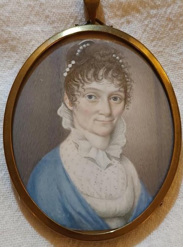 FINE REGENCY PORTRAIT MINIATURE of a LADY WITH PEARLS IN HER HAIR | eBay