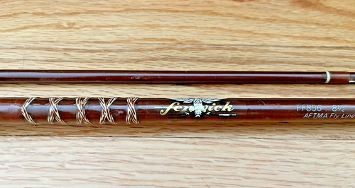 Vintage Fenwick FF856 2 piece Fly Rod 8.5 AFTMA Fly Line No. 6 | eBay