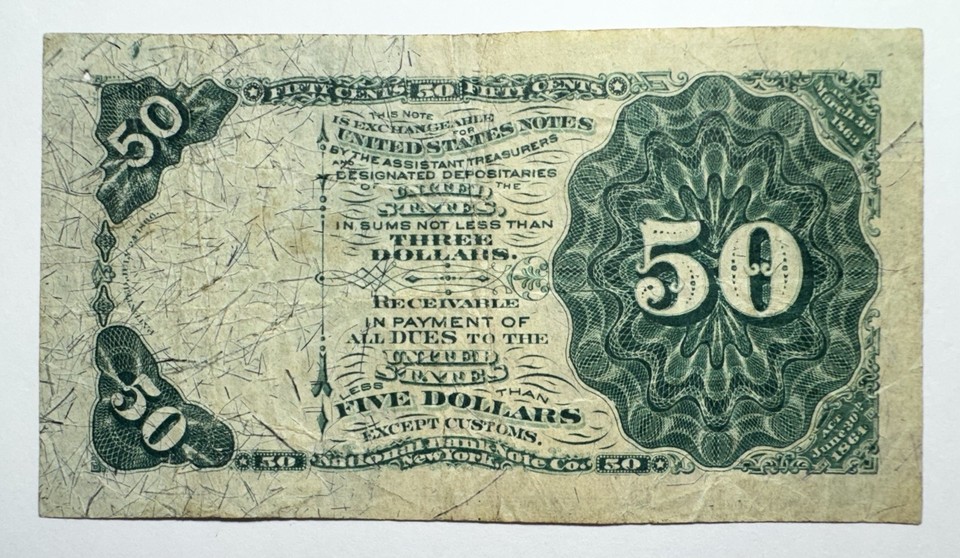 50 Cent US Fractional Currency, 4th. Series Fr. 1379 | eBay