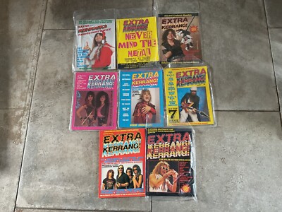 Extra Kerrang! Magazines Numbers 1 2 3 4 5 6 7 8 job lot | eBay UK