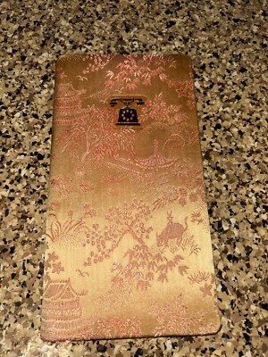 Asian Fabric Motif Wire Bound Address Book 5.5 x 10" NEW Easy Index (H4 ...