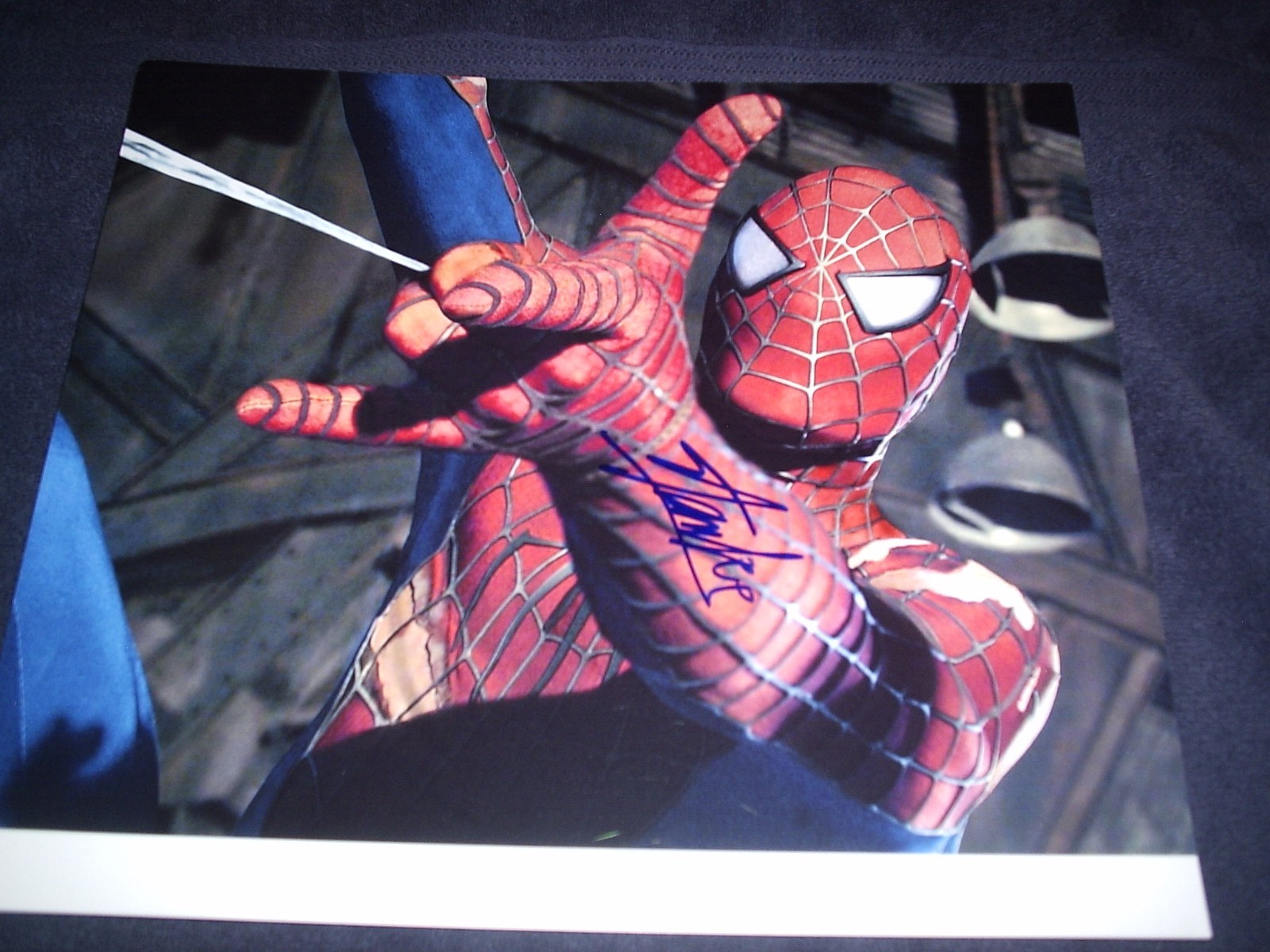 STAN LEE SIGNED 12X14 PHOTO SPIDER MAN ORIGINAL! RARE! PROOF! L@@K! | eBay