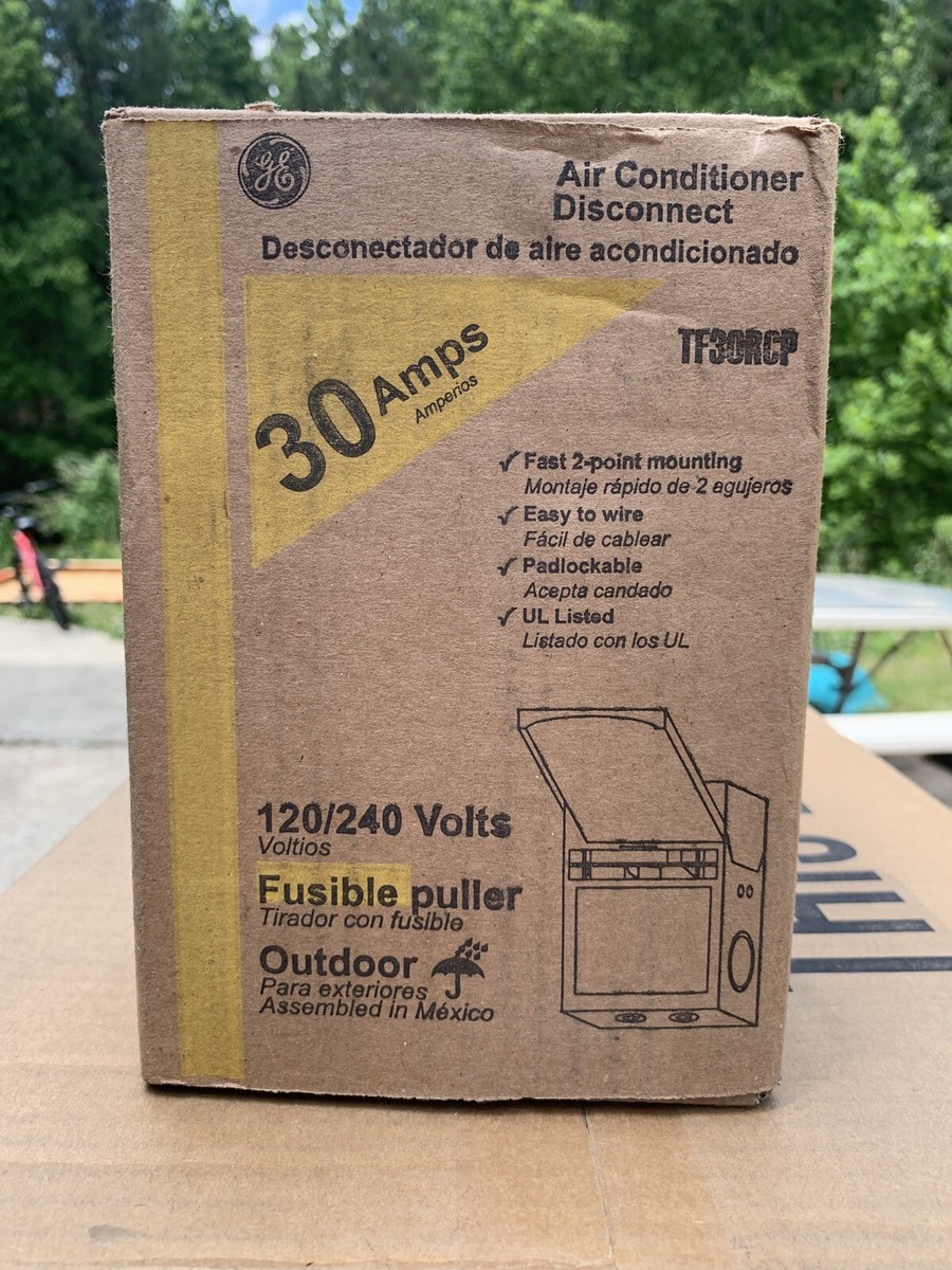 Air Conditioner Cut Off Box 60A Non Fused Pullout HVAC Disconnect