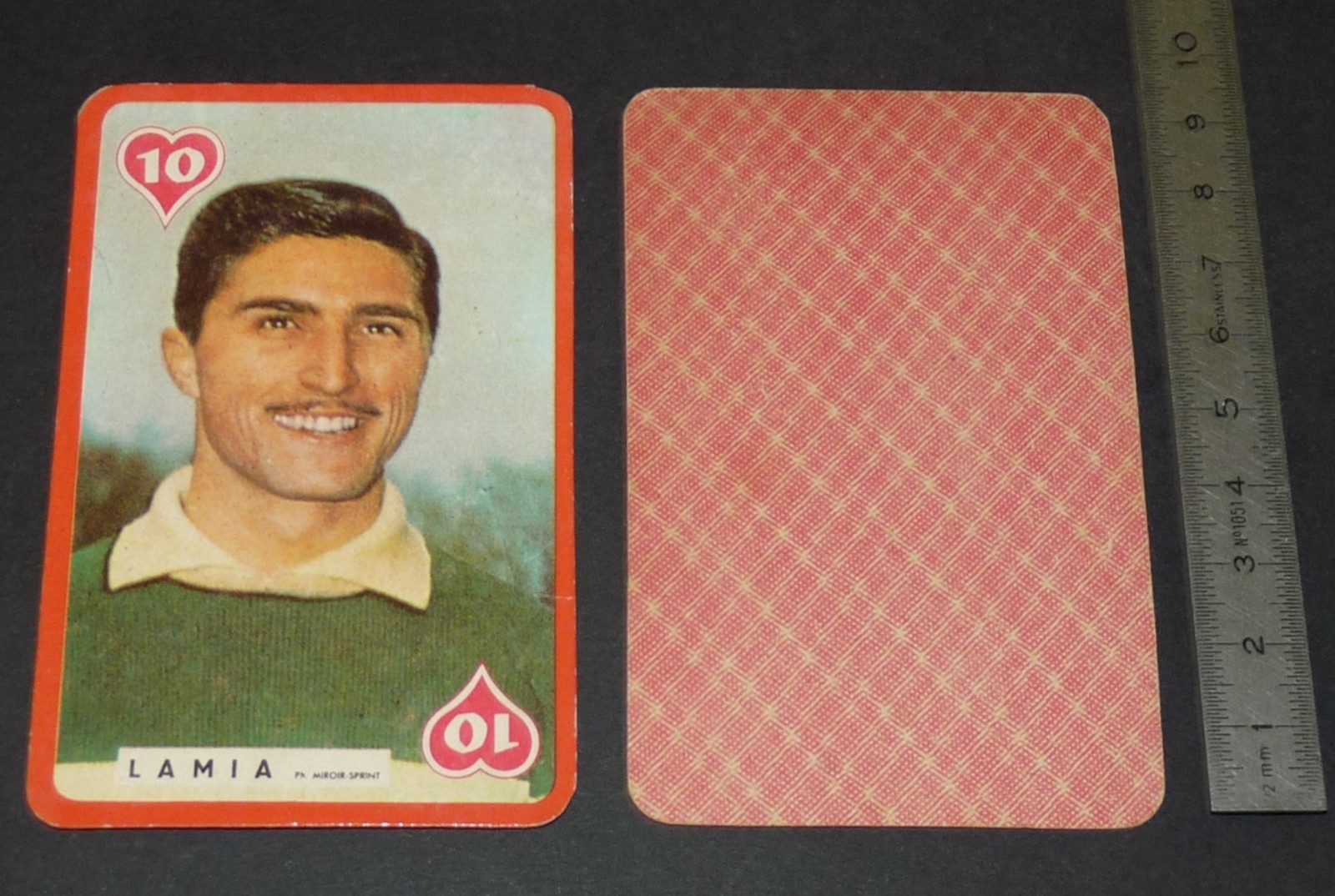 FOOTBALL CARTE PHOTO 1959-1960 GEORGES LAMIA OGC NICE OGCN NISSA RAY ...