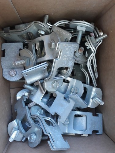 Unistrut P1114 EG (Lot of 5) Pipe Clamps for 1-1/4" Rigid Steel Conduit ...