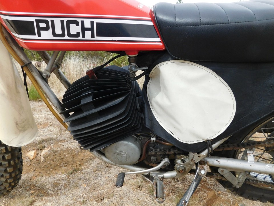 '75 PUCH 175 GS Enduro Vintage MX MotoCross ALL ORIGINAL 777 Miles MINT ...