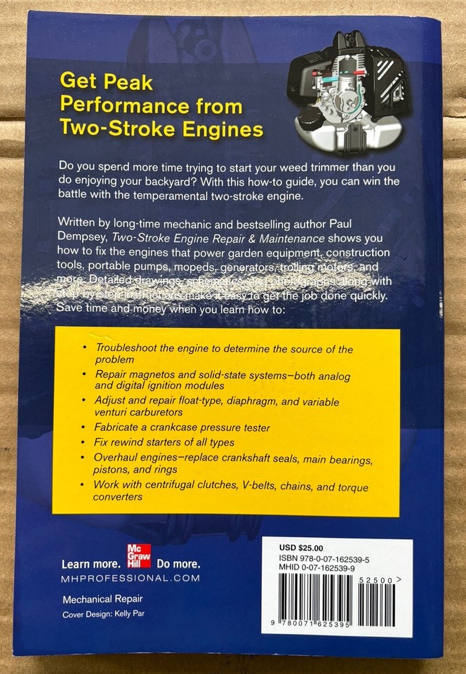 Two-Stroke Engine Repair & Maintenance By Paul Dempsey Book Manual ...