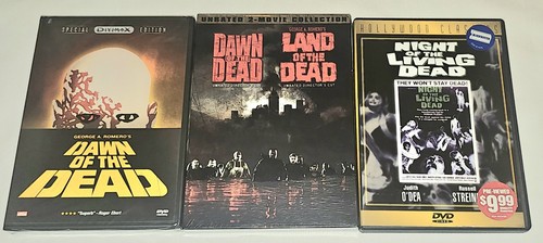George A. Romero Zombie Lot (3/4 Movies) - Dawn, Land, Night of the ...