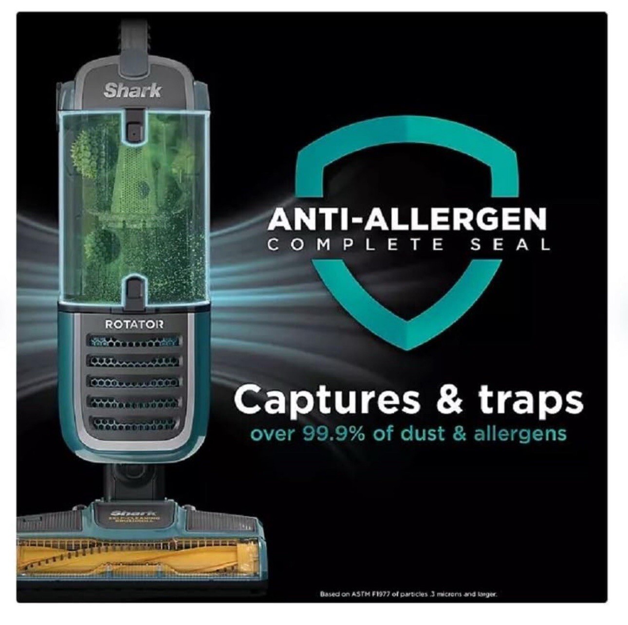 Shark ZU55 Rotator Anti-Allergen Pet Plus with Self-Cleaning Brushroll ...