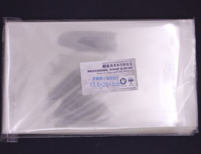 13.5x20Cm Professional Stamp Sleeves Collecting Supplies Self Adhesive ...