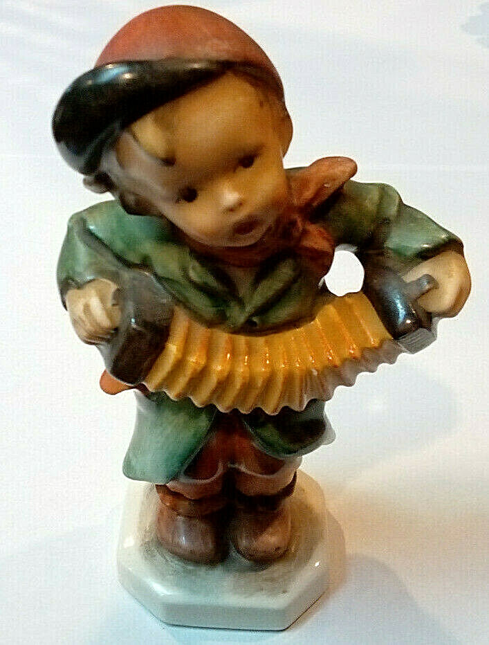ORIGINAL ~ FRIEDEL ~ BOY Playing Accordian ~ FIGURINE ~ BAVARIA ...