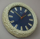 fantastic Spanisch Mid Century / Space Age Design Wall Clock 9,5" Ø | eBay