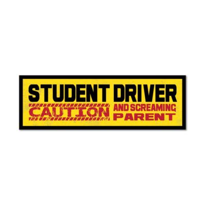 Student Driver Warning Parent Funny L Plates Learner Car Sticker Decal ...