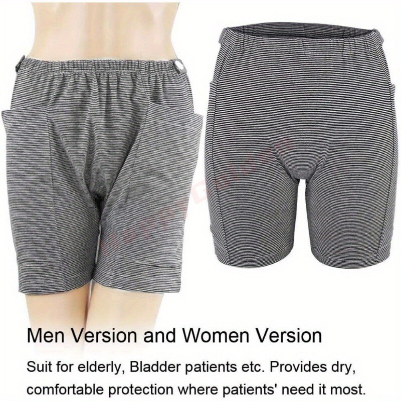 2 Pack Incontinence Care Trousers Catheter Underwear Urine Bag Pants ...