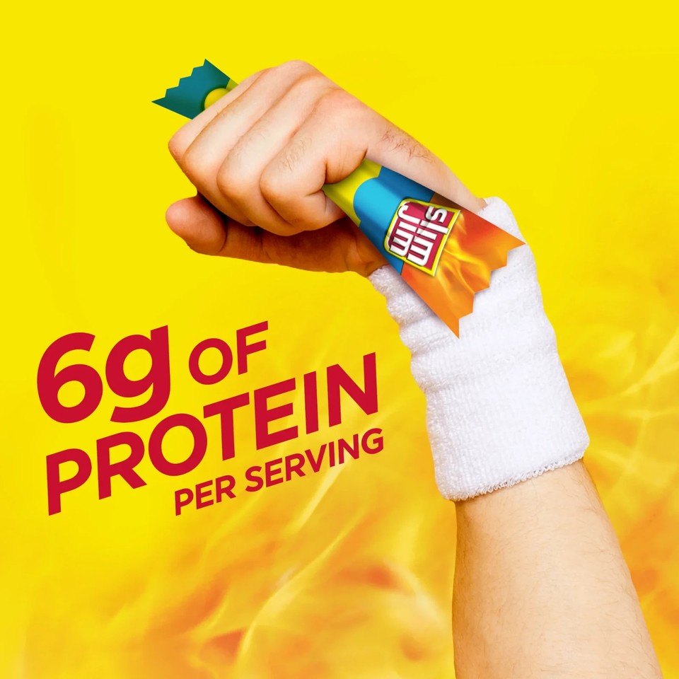 Slim Jim Smoked Meat Sticks, Mild Flavor, 6g Protein Per Serving, Snack ...