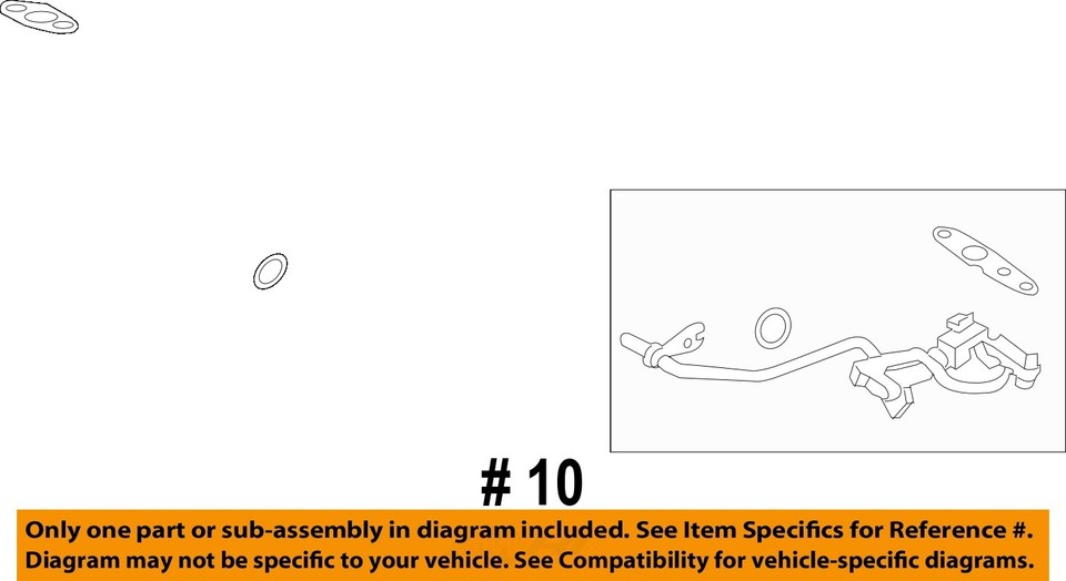 FORD OEM 07-23 Expedition Engine Turbocharger Components-Oil Pipe ...