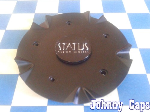 STATUS Wheels [82] MATTE BLACK Center Cap # C-S802-C Custom Center Cap ...