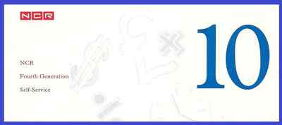 Test note - NCR-173, 10 Units, $, %, X symbols, used to calibrate ATMs ...