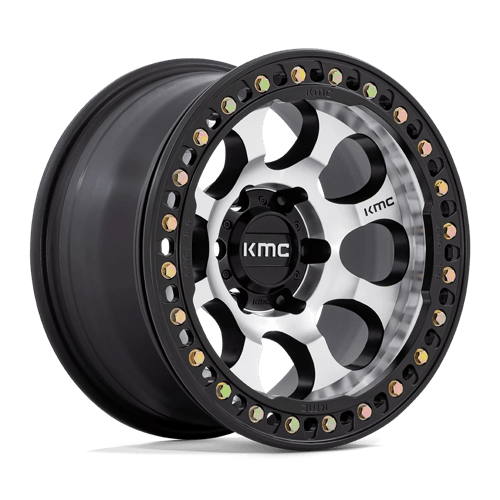 KMC KM237 RIOT BEADLOCK 17X8.5 6X135 0 87.10 MACHINED FACE SATIN BLACK ...