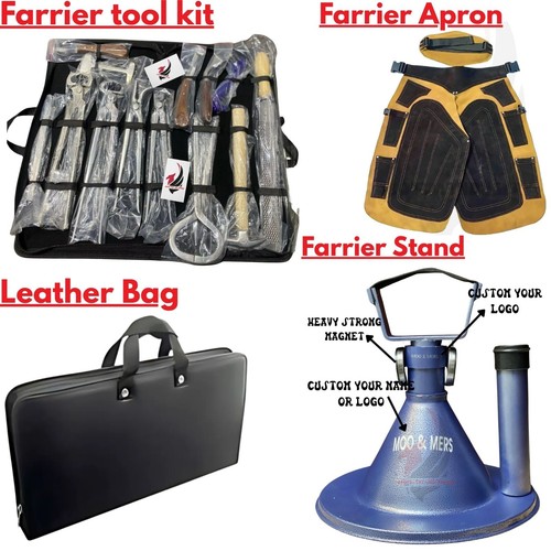 Complete Farrier Tool Kit with Apron, Hoof Stand & Leather Tool Bag | eBay