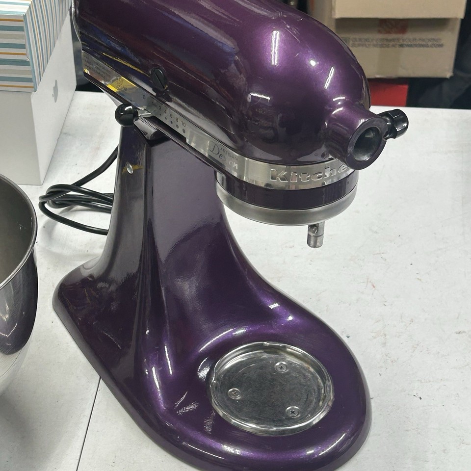 KitchenAid Artesian (RARE) Purple Stand Mixer with bowl. No Attachments ...