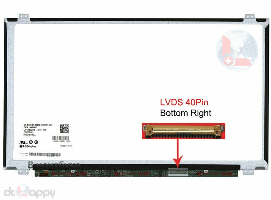 15.6" HD LCD Screen Compatible LP156WH3-TLS3 LTN156AT34-D01 LP156WH3 ...